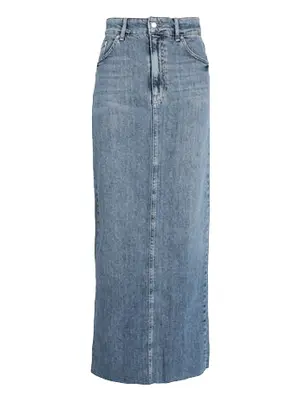 Topshop Denim Pencil Skirt - Blue