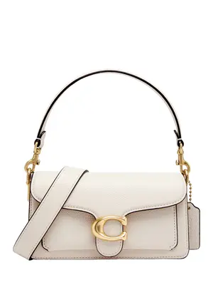 COACH Coach Tabby 20 Leather Cross-Body Bag Ivory
