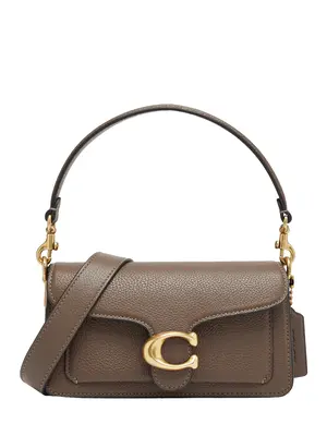 COACH Coach Tabby 20 Leather Cross-Body Bag Taupe