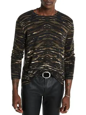 John Varvatos Sobrado Cashmere Crewneck Sweater - Dark Brown