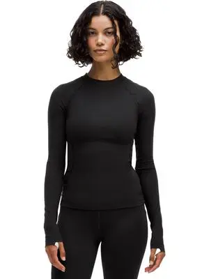 Lululemon Lululemon Long-Sleeve Crewneck Base Layer Black/bone