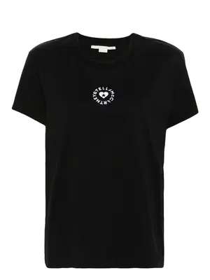 Stella McCartney Lovestruck" Logo T-shirt - Black