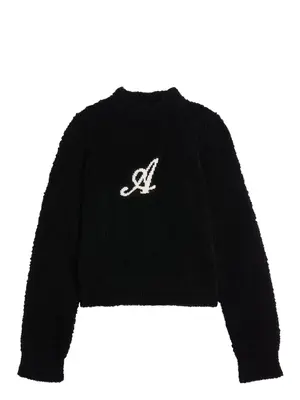 AXEL ARIGATO Axel Arigato Logo-Intarsia Brushed Jumper