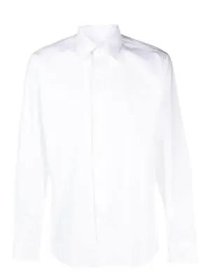 FURSAC Straight-point Collar Cotton Shirt - White