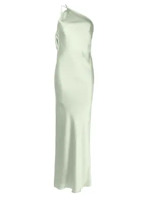 Michelle Mason Single-shoulder Maxi Dress - Green