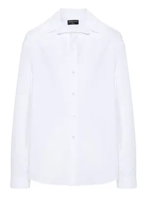 Balenciaga Kick-collar Shirt - White