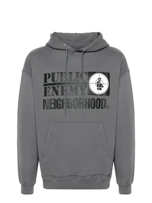 NEIGHBORHOOD X Public Enemy Graphic Hoodie - Grey