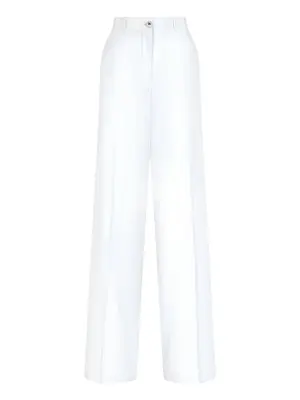 Dolce & Gabbana High-waisted Palazzo Pants - White