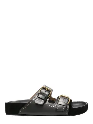 Isabel Marant Lennyo Studded Sandals - Black