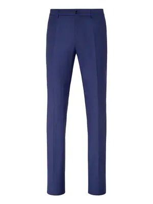 Philipp Plein Pressed-crease Tailored Trousers - Blue