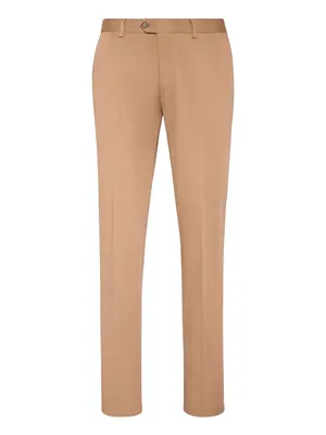 Philipp Plein Pressed-crease Cotton Chinos - Neutrals
