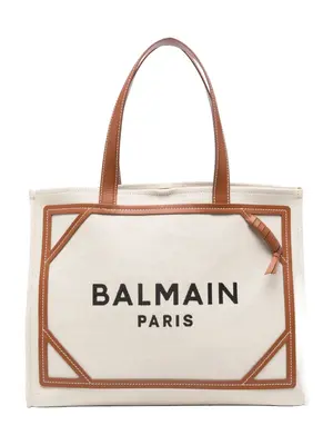 Balmain B-army Logo-print Tote Bag - Neutrals