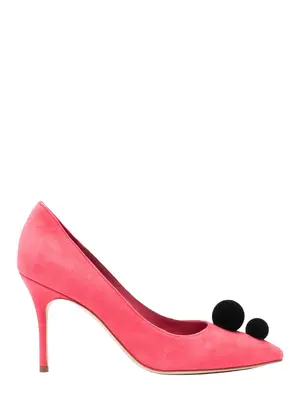Manolo Blahnik Piera 90mm Suede Pumps - Pink