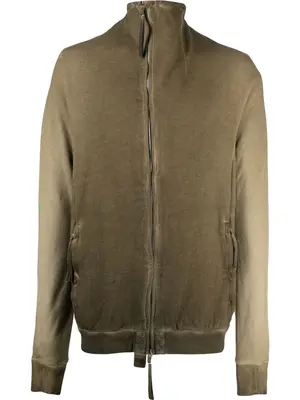 Boris Bidjan Saberi Gradient-effect Zipped Cardigan - Green