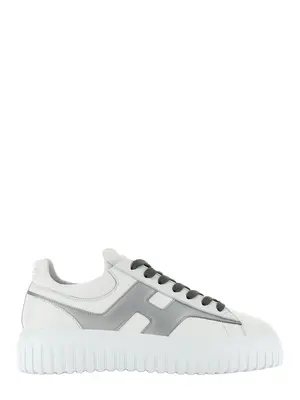 Hogan H-stripes Lace-up Sneakers - White