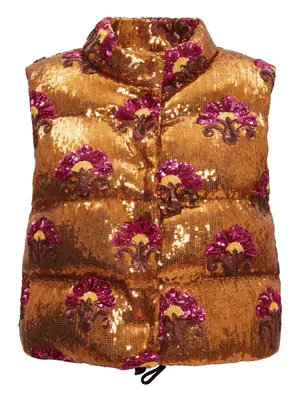 La DoubleJ Bonbon Quilted Gilet - Brown