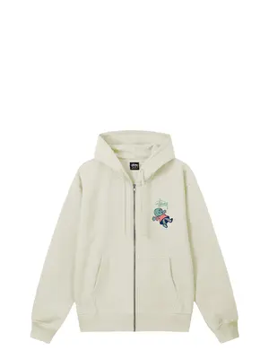 StÜssy Dollie Zip Hoodie 'stone - Cream