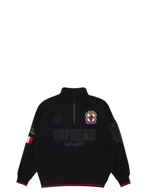 Supreme Milano Half Zip Pullover - Black