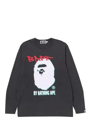 A BATHING APE Double Print Long-sleeve Tee - Black