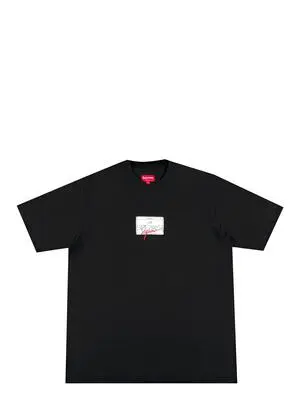 Supreme Signature Label Short-sleeve Top - Black
