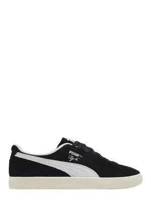 PUMA Clyde Hairy Suede Sneakers - Black