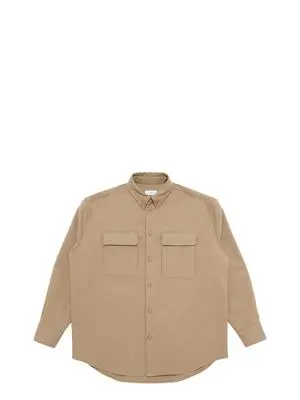 Off-White Emblem Drill Military Overshirt - Tan