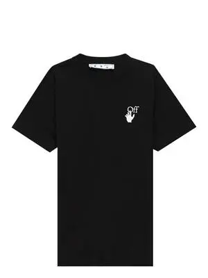 Off-White Marker Short-sleeve Slim Tee /fuchsia - Black