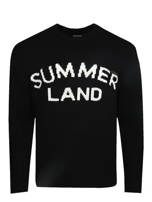 NAHMIAS Summerland Intarsia Crewneck - Black
