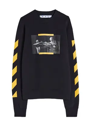 Off-White Caravaggio Painting Slim Crewneck - Black