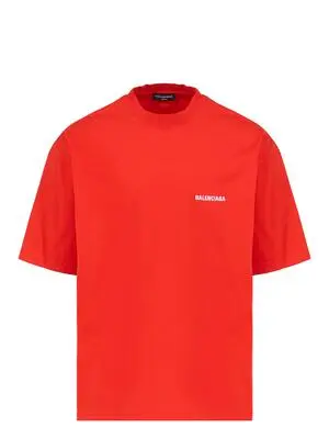 Balenciaga Medium Fit T-shirt 'bright /white - Red