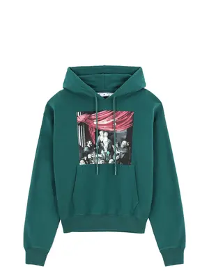 Off-White Caravaggio Painting Over Hoodie - Green