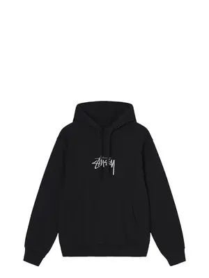 StÜssy Stock Logo Appliqué Hood - Black
