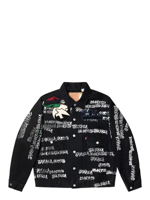 StÜssy X Denim Tears X Our Legacy Ttl Denim Jacket - Black