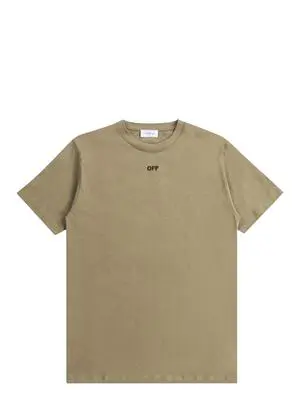 Off-White Off Stitch Slim Short-sleeve Tee - Tan