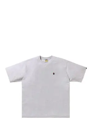 A BATHING APE Ape Head One Point Tee - Grey