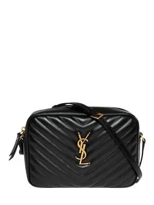 Saint Laurent Lou Quilted Camera Bag - Black