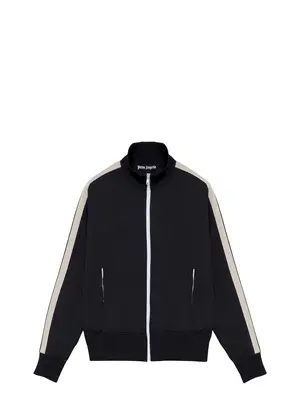 Palm Angels Curved Logo Track Jacket /white - Black