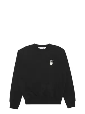 Off-White Caravaggio Lute Slim Crewneck - Black