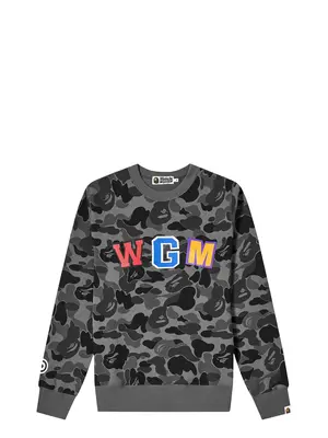 A BATHING APE Abc Shark Crewneck - Black