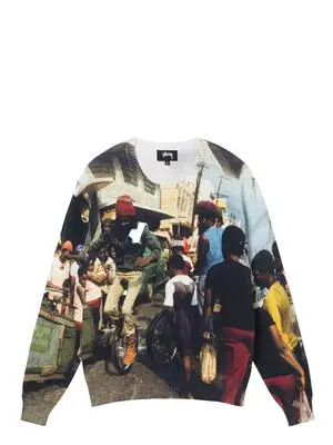 StÜssy Printed Pullover Sweater - Multicolor