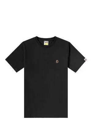 A BATHING APE Ape Head One Point Tee - Black