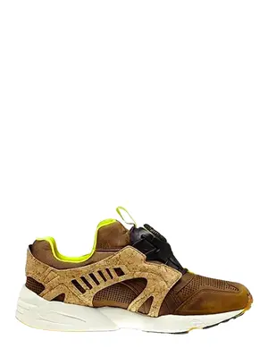 PUMA Disc Blaze Leather Cage Sneakers - Brown