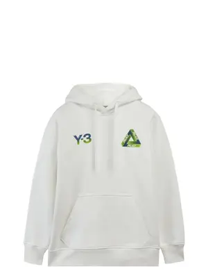 Y3 X Palace Logo Hoodie - White