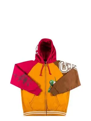 Supreme X Junya Watanabe X Comme Des Garçons Zip Up Hooded Sweatshirt - Yellow