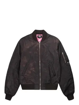 StÜssy Dyed Nylon Bomber - Brown
