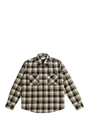 Off-White Check Flannel Shirt 'beige/black - Tan