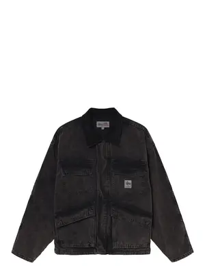 StÜssy Washed Canvas Shop Jacket - Black