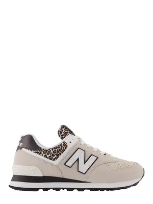 NEW BALANCE 574 Leopard Sneakers - Grey