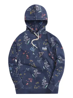 Kith Botanical Floral Williams Iii Hoodie - Blue