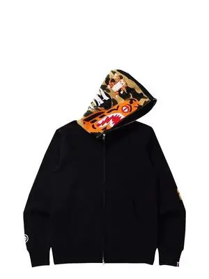 A BATHING APE Tiger Full Zip Hoodie - Black
